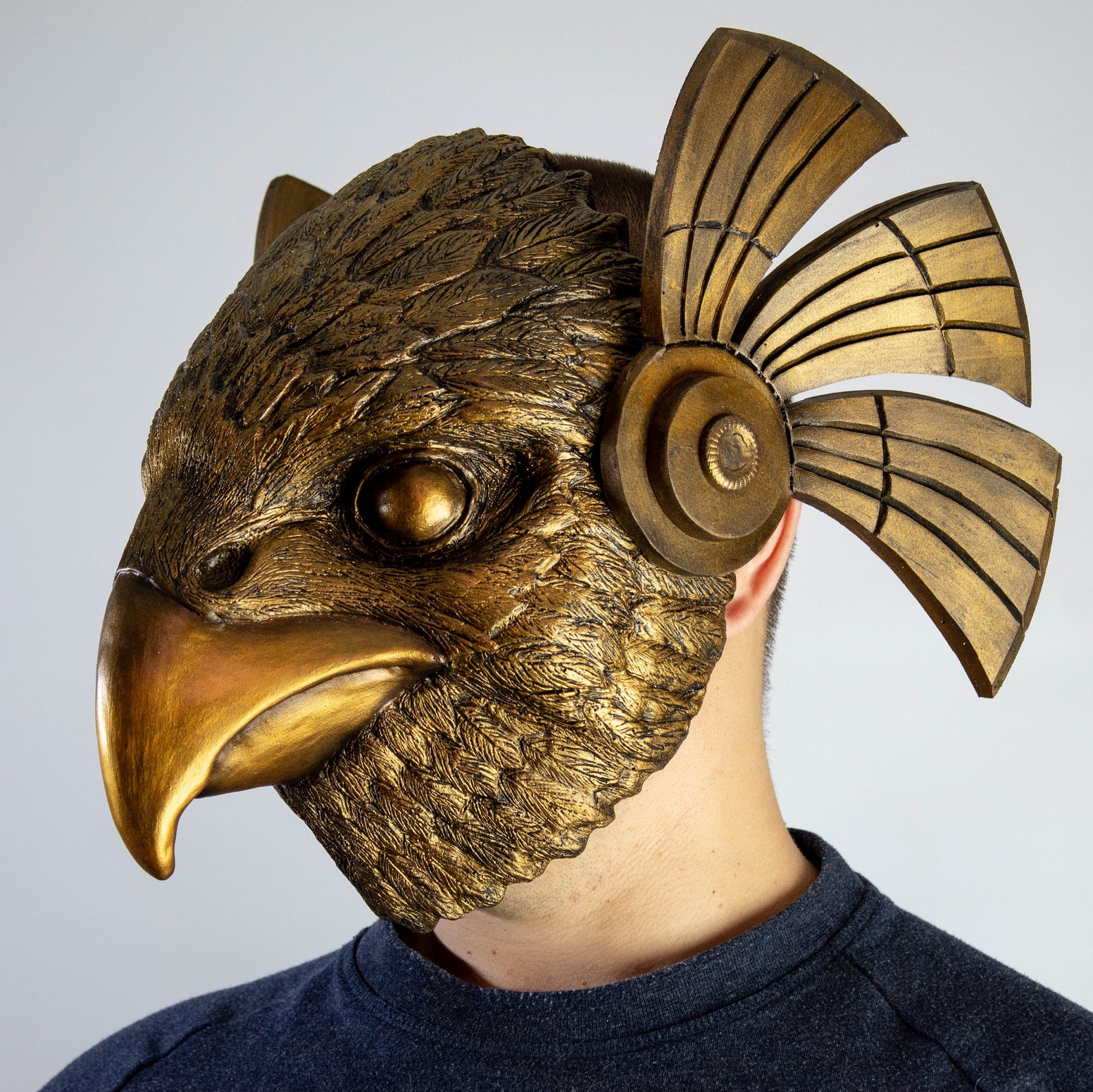 Horus Mask Gold Shape for Carnival or Masqarade | Etsy