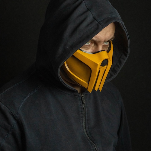 Scorpion Mask MK11 Path of Fire for Cosplay - Etsy