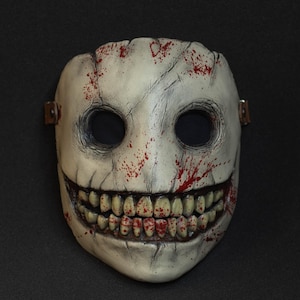 Smiley Mask With Blood Splatters for Halloween or Cosplay Also Great ...