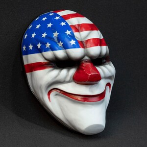 Dallas Mask From Payday2 Replica, Clown Mask, for Gamer and Cosplay ...