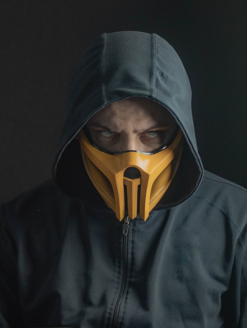 Scorpion Mask MK11 Mortal Kombat 4 for Cosplay | Etsy