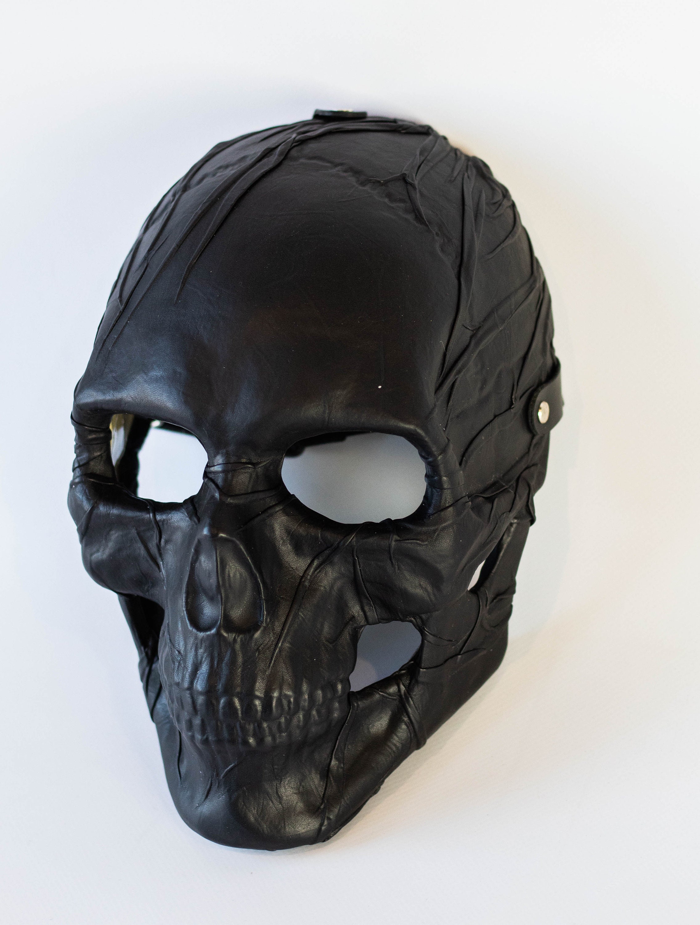 Skull Mask leatherette full face | Etsy