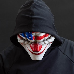Dallas Mask From Payday2 Replica, Clown Mask, for Gamer and Cosplay ...