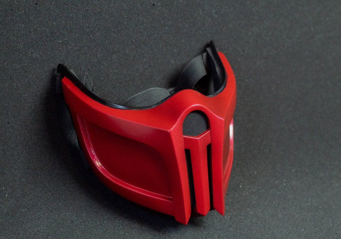 Scorpion Mask MK11 Crimson Scorpion Mortal Kombat 4 for | Etsy