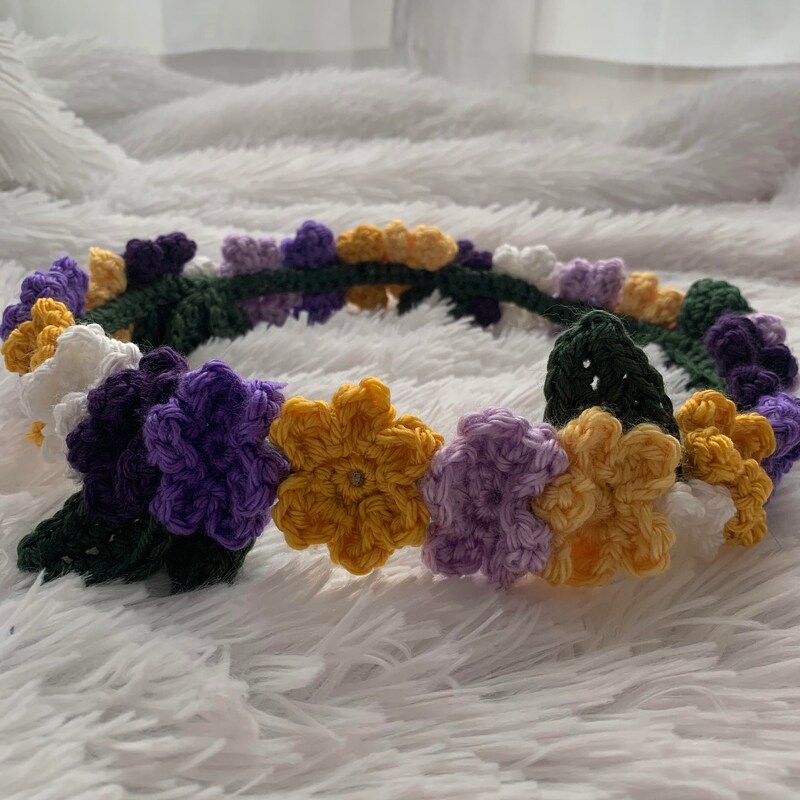 Crochet Flower Crown - Etsy