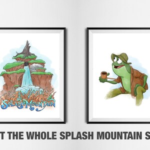 Splash Mountain Brer Rabbit Print, Wall Decor, Disney Art, Poster ...