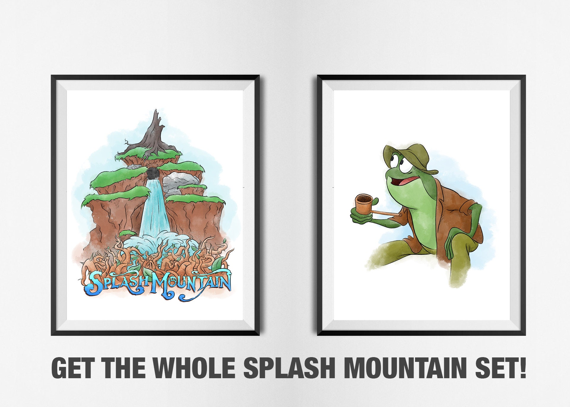 Splash Mountain Brer Rabbit Print Wall Decor Disney Art - Etsy