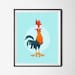 Hei Hei Moana Print Wall Decor Disney Art Poster Disney - Etsy