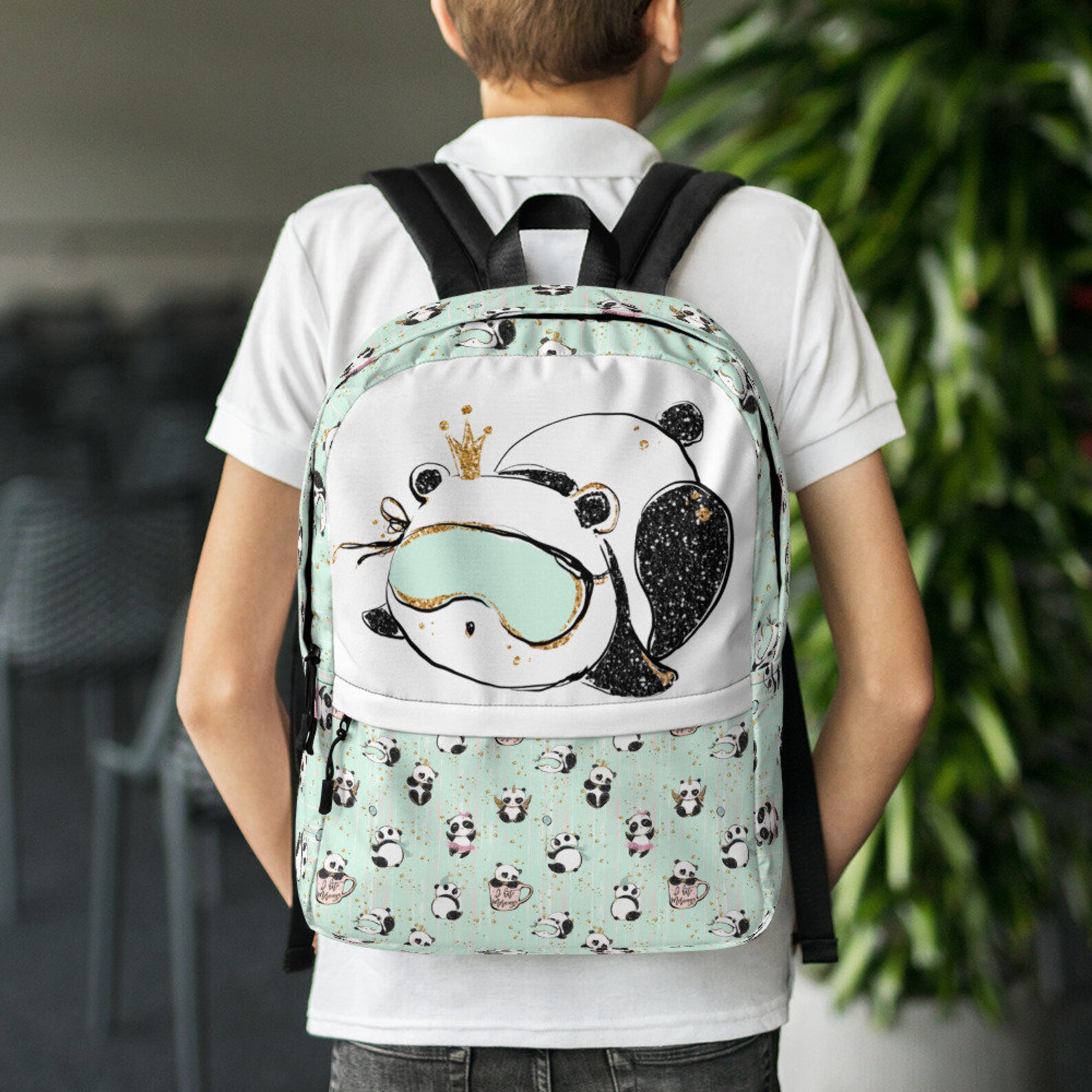 Cute Panda Backpack Pandas Backpack Panda Panda Bag Panda | Etsy