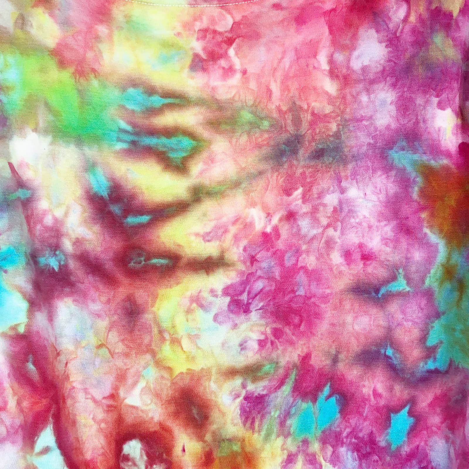 Bones Day Tie Dye Top Isaac Mizrahi Live Womens Size Small Blouse Tie ...