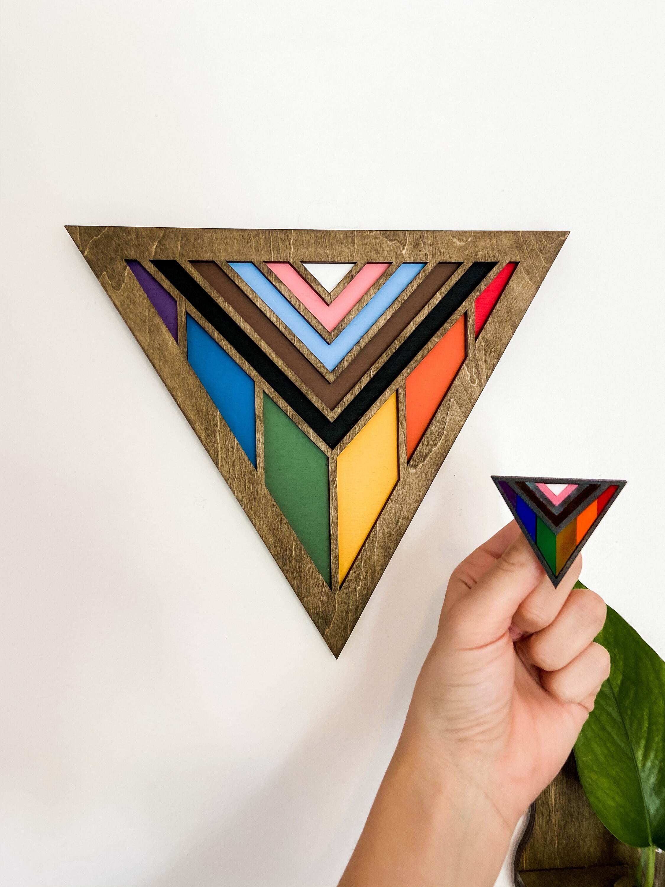 Wood Progress Pride Flag Queer Inclusive Pride Flag - Etsy