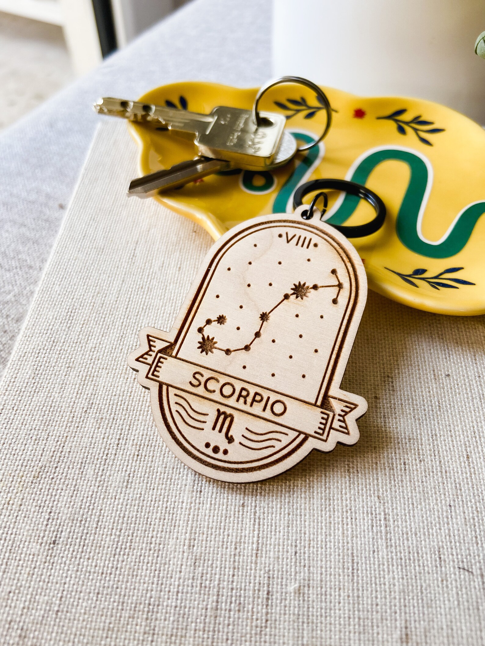 Zodiac Constellation Keychain Zodiac Sign Keychains | Etsy