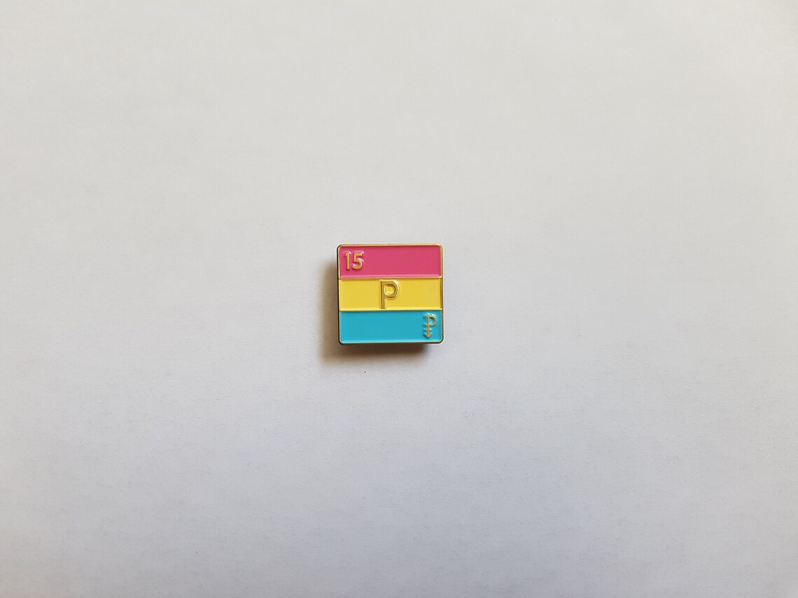 Pan Pride Badge Queer Pride Queer Chemistry Lgbtqi - Etsy
