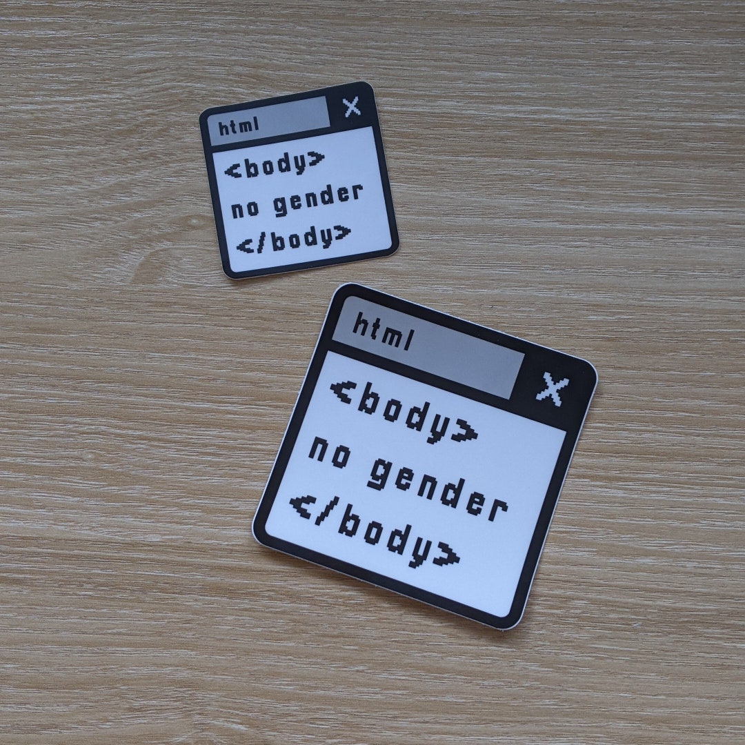 Body Gender Sticker Transgender Sticker Html Sticker Stem Sticker ...