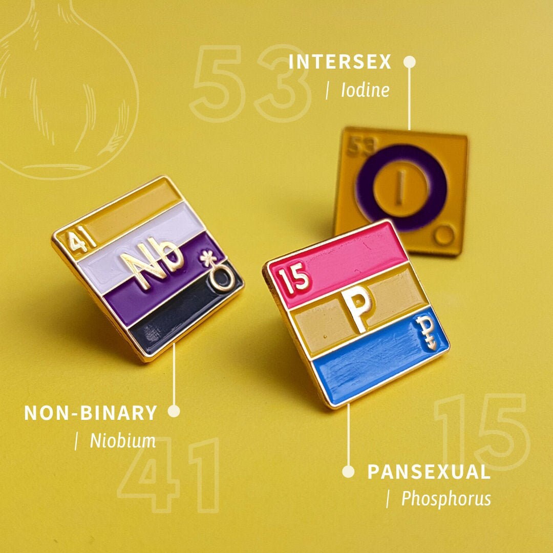 Pan Pride Badge Queer Pride Queer Chemistry Lgbtqi - Etsy