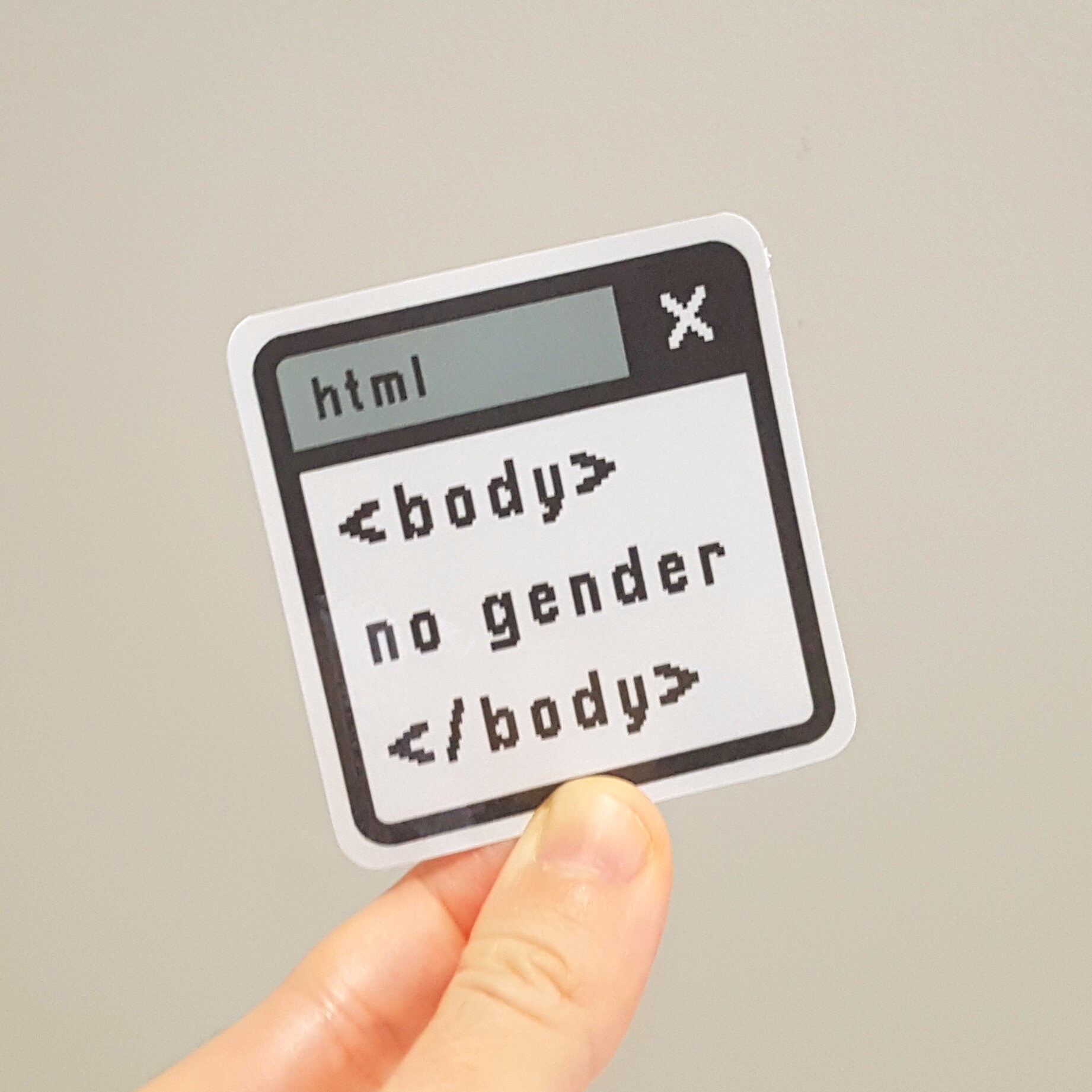 Body Gender Sticker Transgender Sticker Html Sticker - Etsy