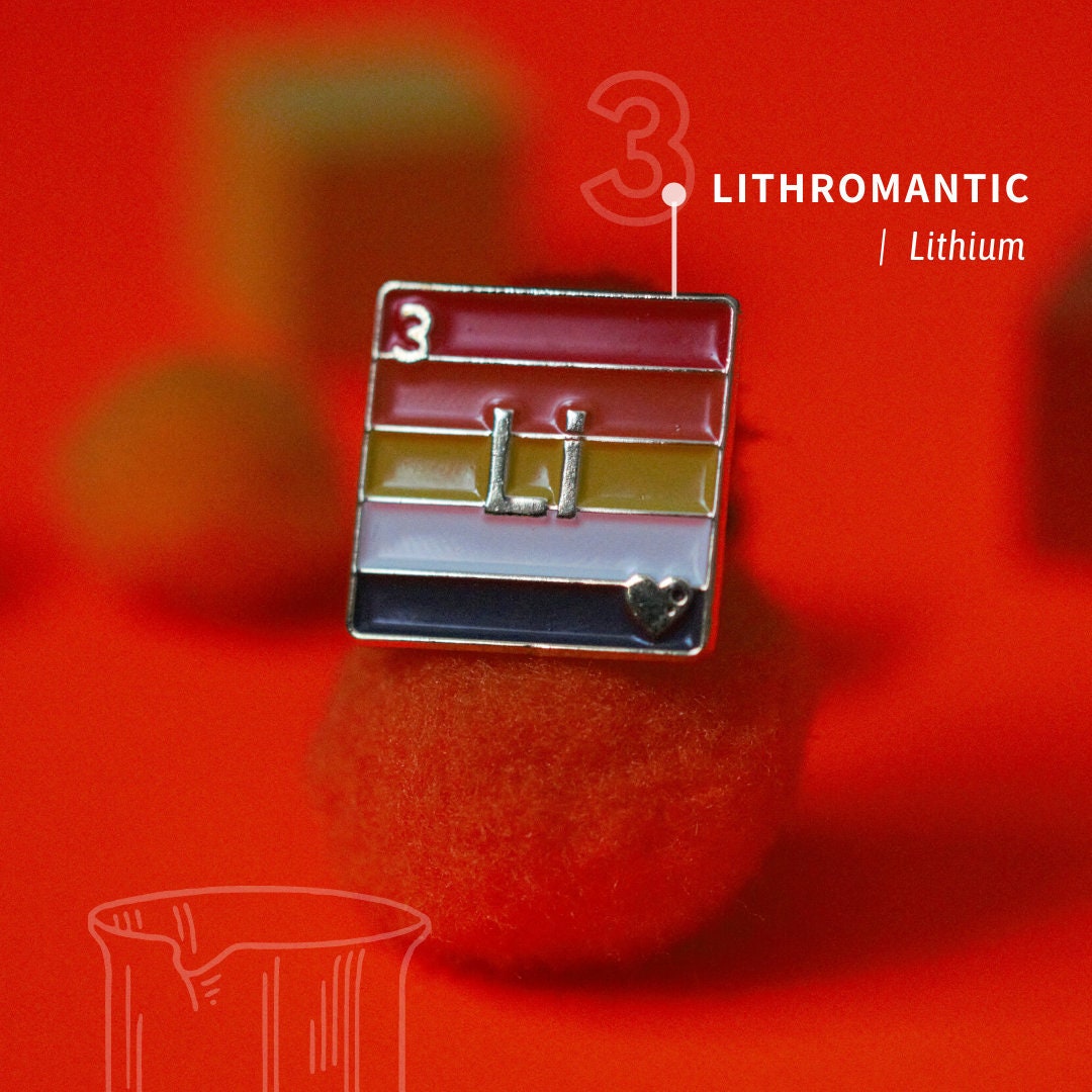 Lithromantic Pride Pin Akoiromantic Aromantic Pride Enamel - Etsy