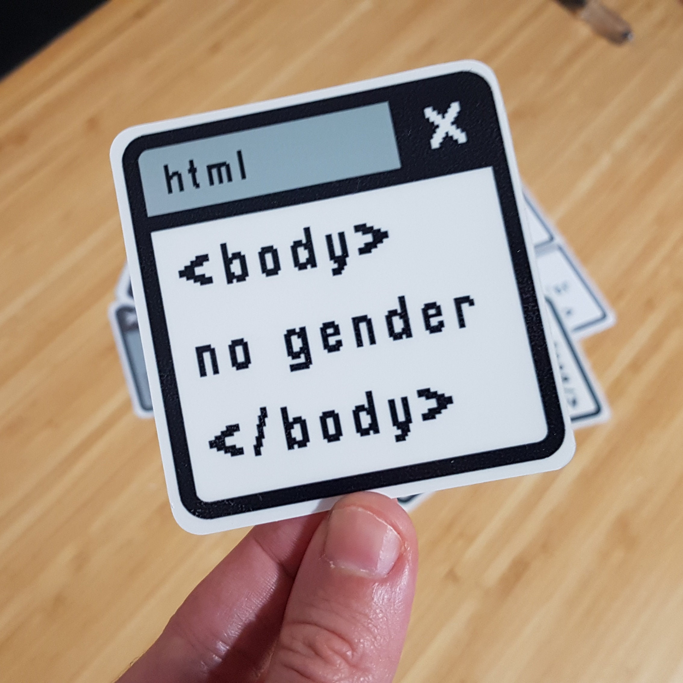 Body Gender Sticker Transgender Sticker Html Sticker - Etsy