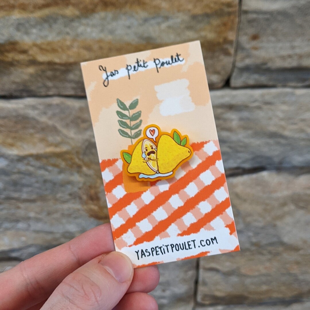 Cute Lemon Pin Couple Badge Bitter Sweet Acrylic Pin - Etsy