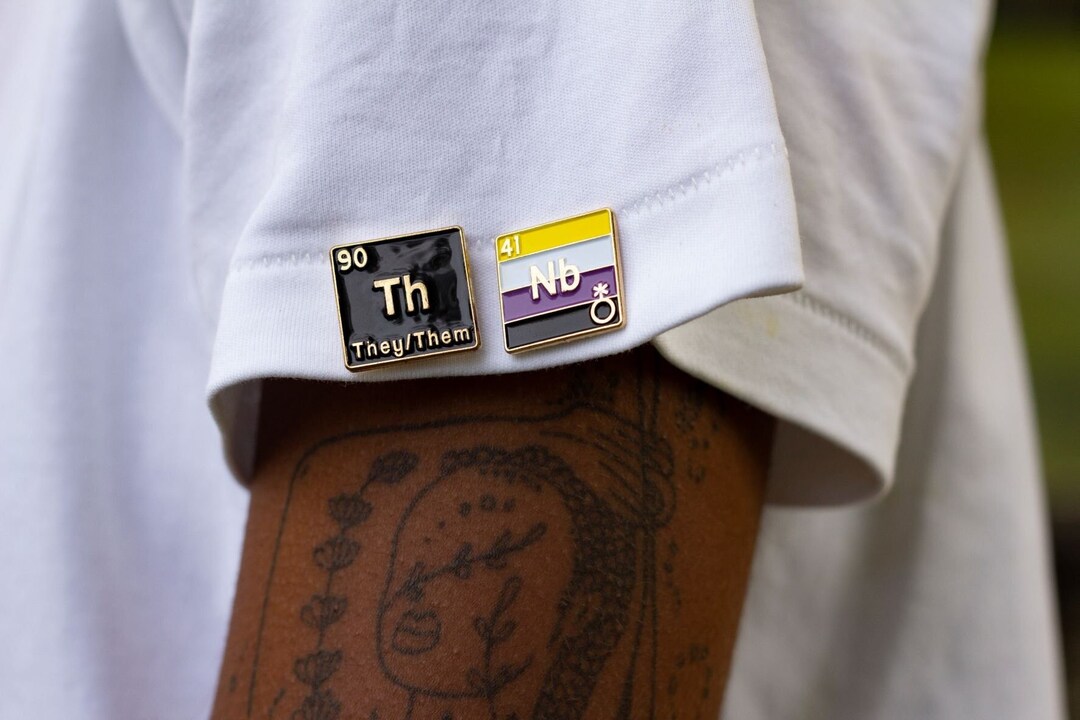 They/them - Pronoun Pins - Etsy