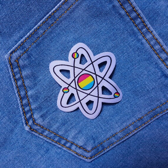 Woven Pride Patches Queer Atoms Patches LGBT Pride - Etsy