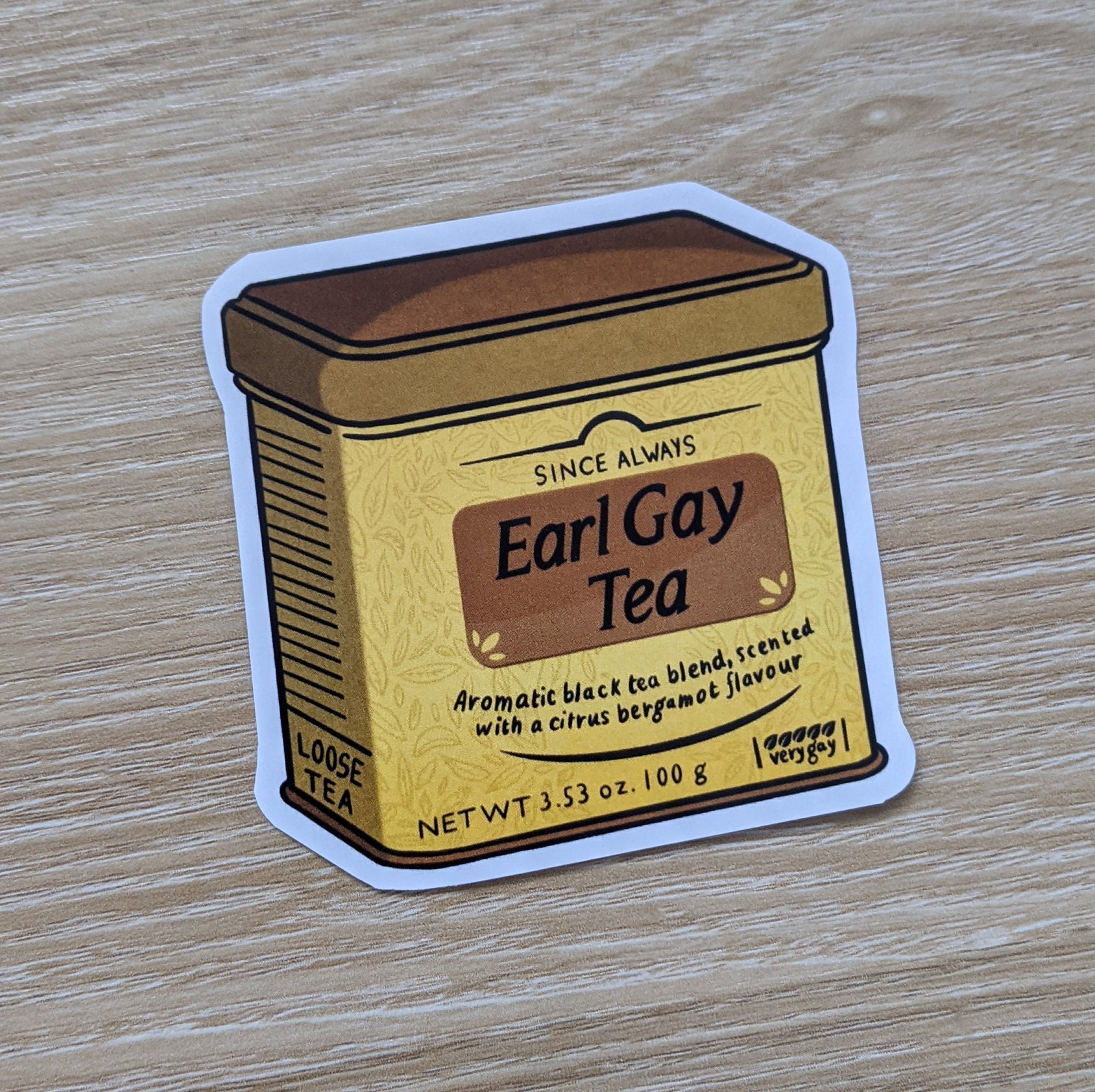 Earl Gay Tea Sticker LGBT Sticker Gay Art Lesbian Pride - Etsy