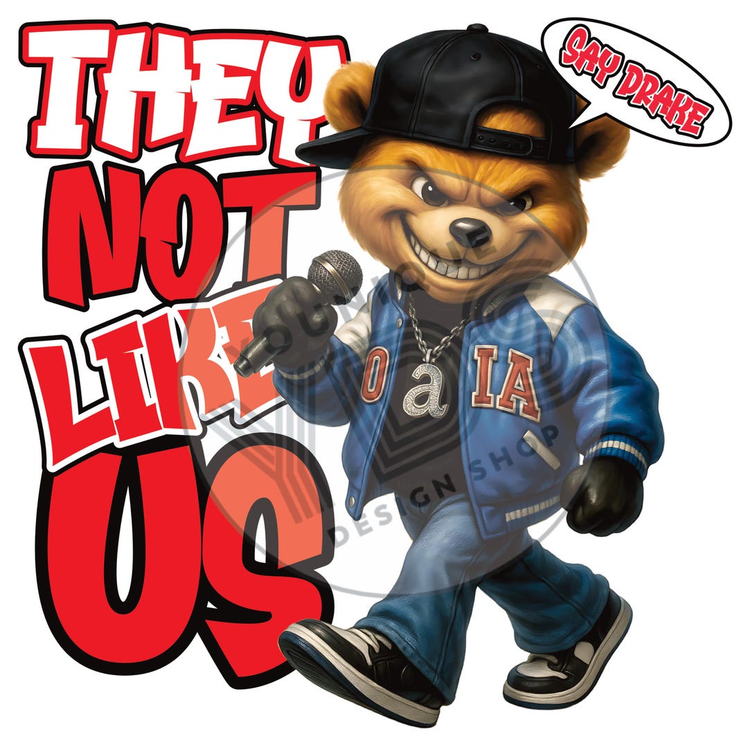 Kendrick Lamar Say Drake Super Bowl Inspired Teddy Bear PNG ...