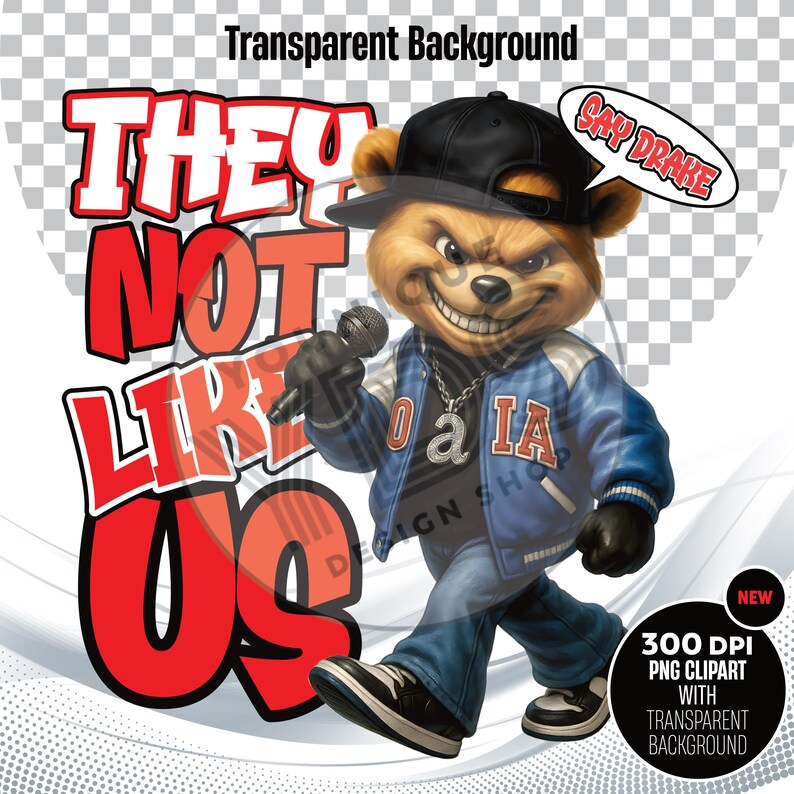 Kendrick Lamar Teddy Bear PNG: Super Bowl Hip-hop Clipart (300 Dpi) - Etsy