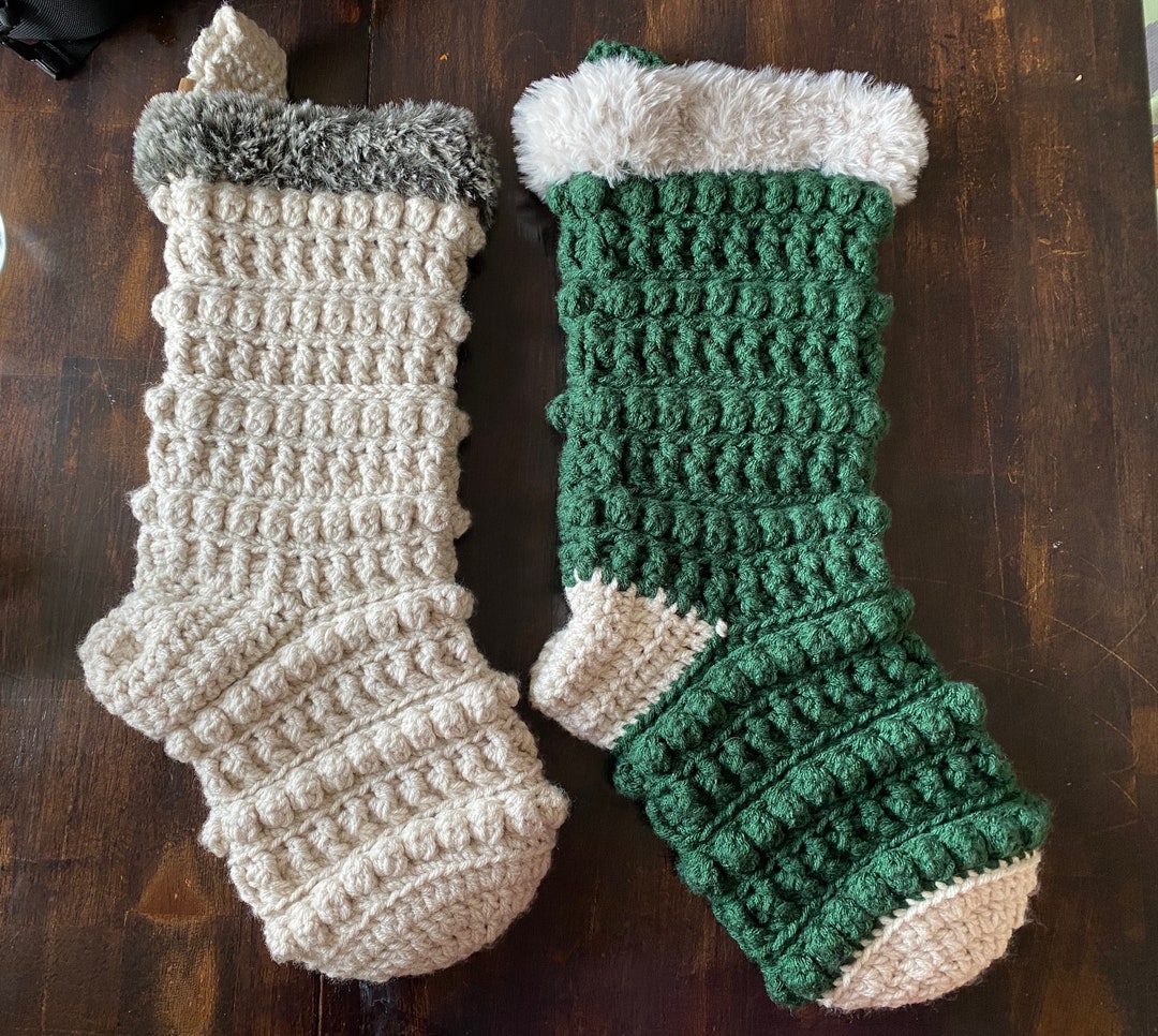 Crocheted amara Christmas Stocking Handmade Made to Order - Etsy