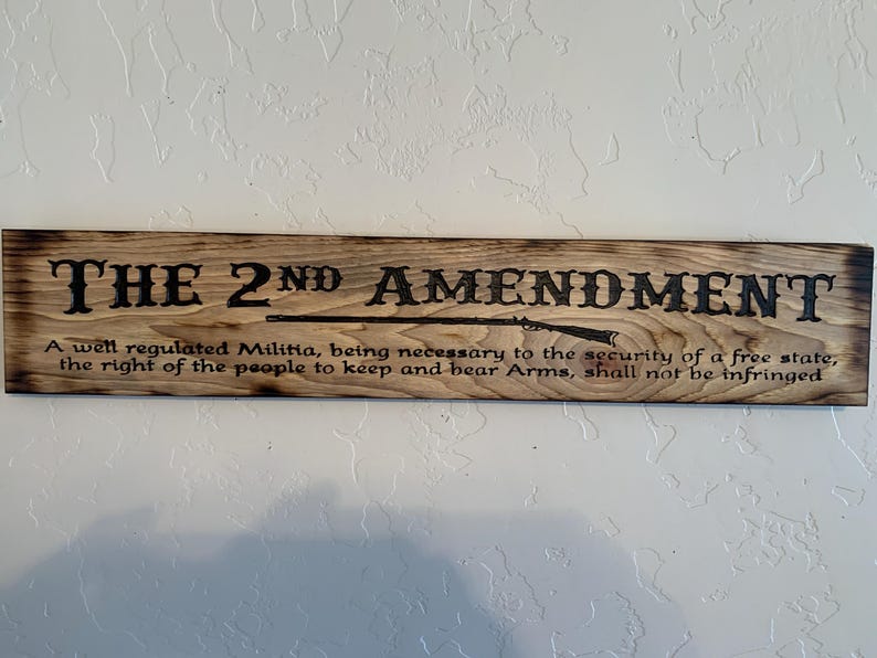 2nd Amendment Sign. - Etsy