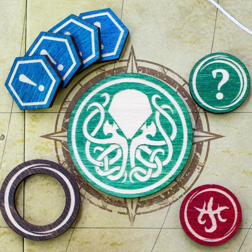 STRATA STRIKE Eldritch Horror Wooden Eldritch Tokens - Etsy