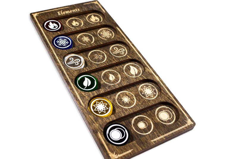 STRATA STRIKE | Gloomhaven Compatible Element Tracker - Kona - Etsy
