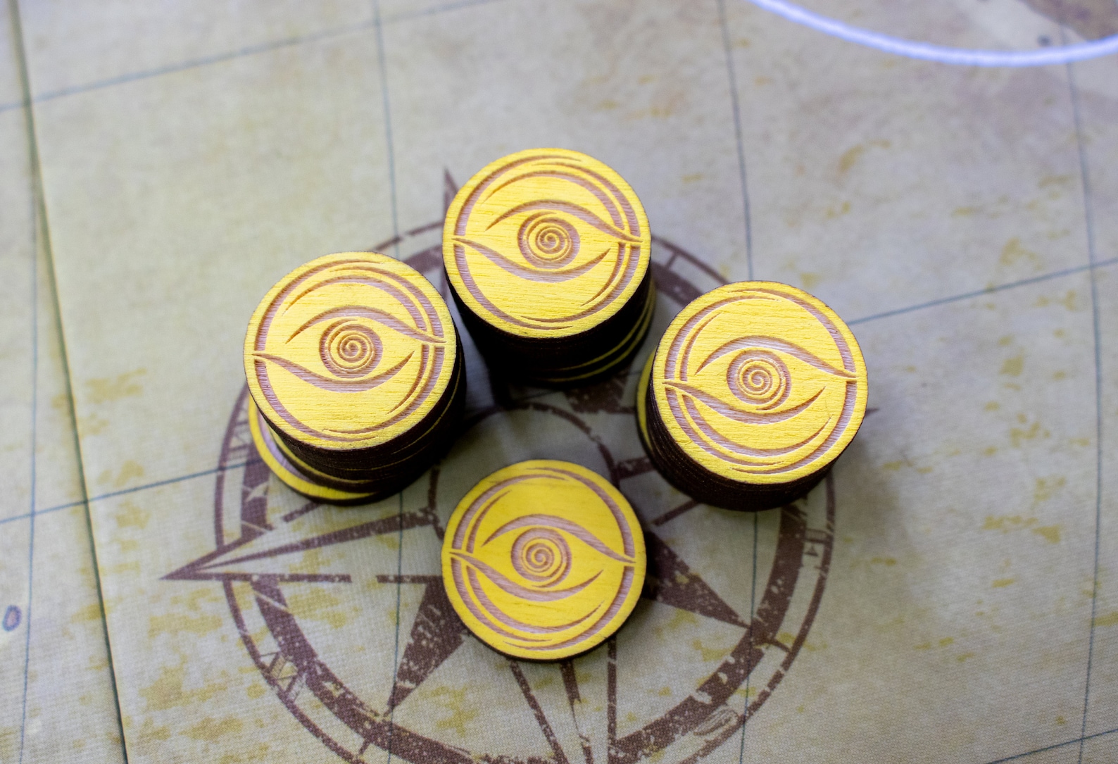 STRATA STRIKE Eldritch Horror Wooden Focus Tokens Set of - Etsy