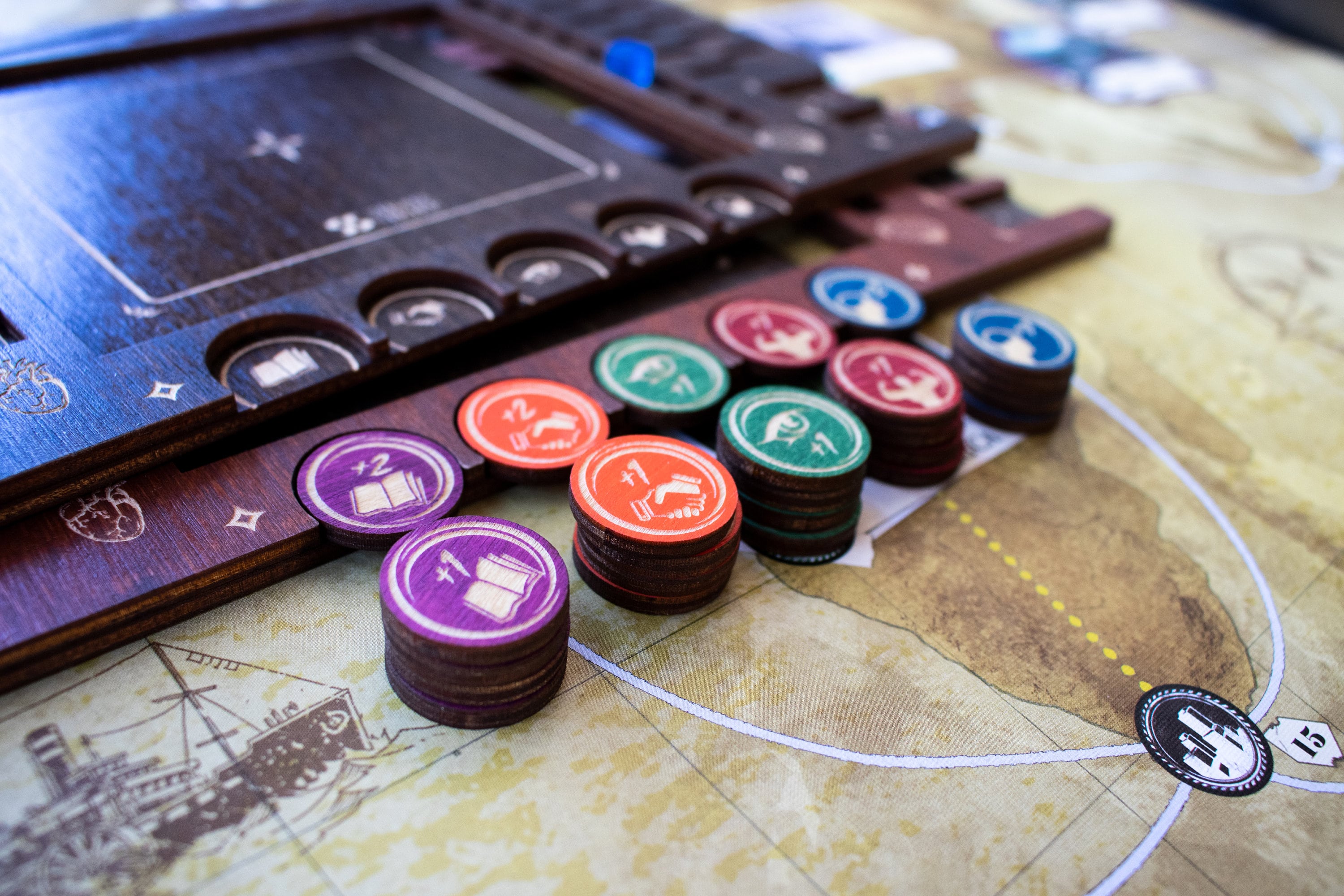 STRATA STRIKE | Eldritch Horror - Arkham Horror 3rd Ed - Wooden Skill ...