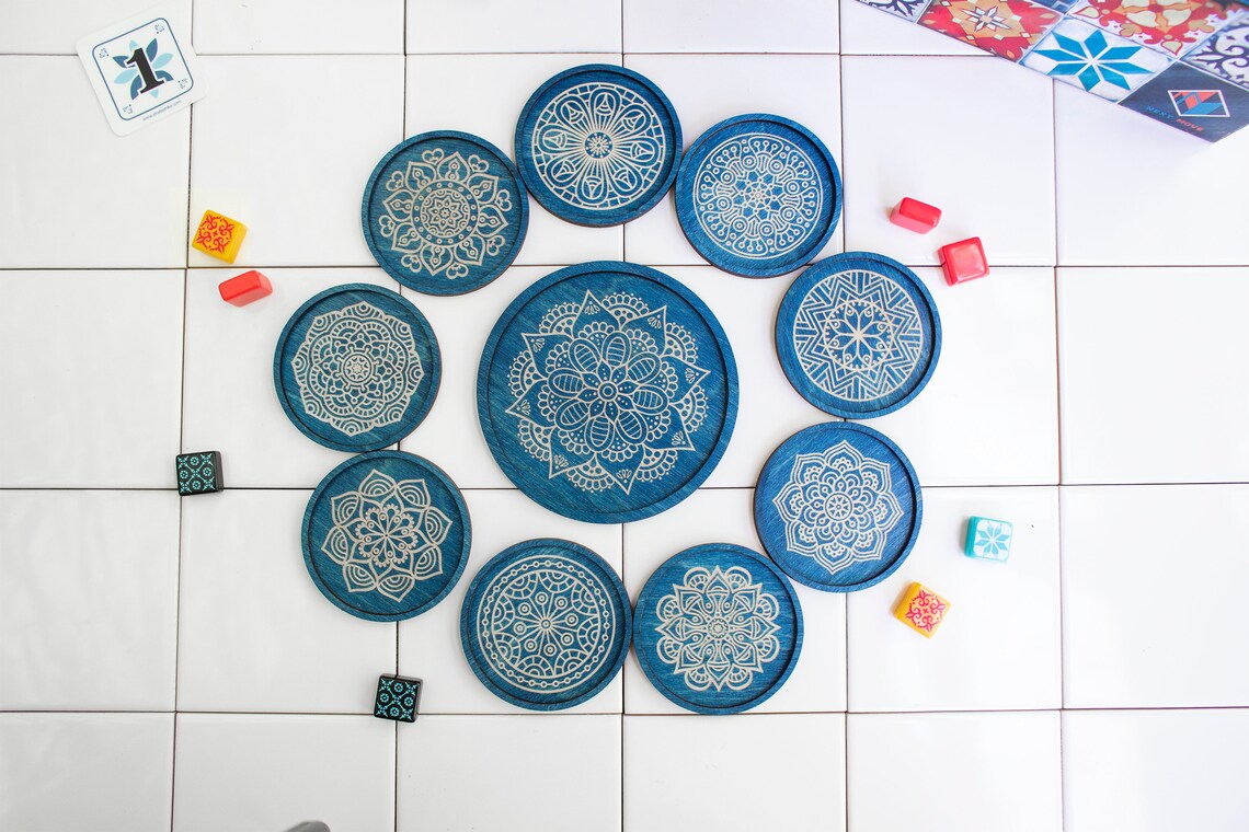 STRATA STRIKE Azul Tile Holders Blue Color Complete Set - Etsy