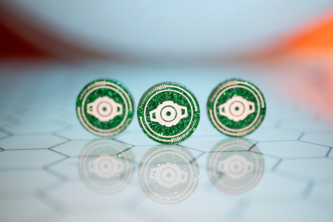 STRATA STRIKE | Calculate Token | Glitter Acrylic – X-wing - Etsy
