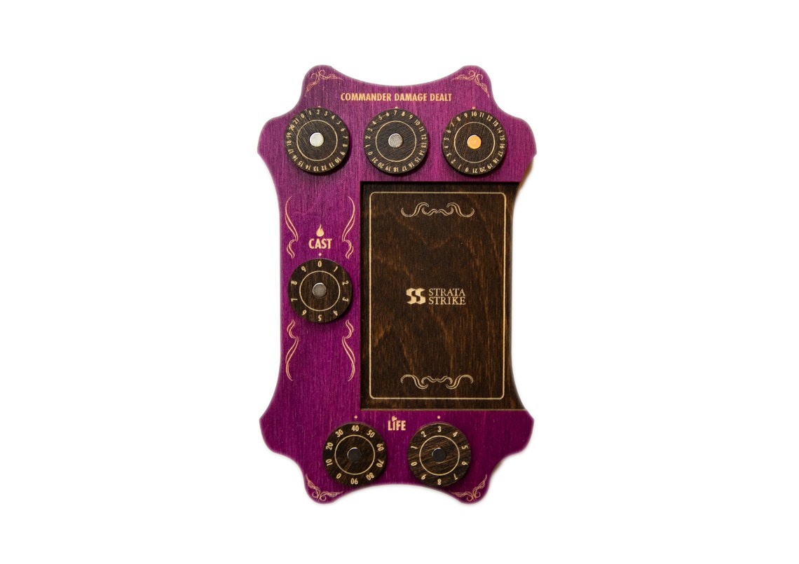 STRATA STRIKE Commander Command Zone Tray With Dial Counters - Etsy