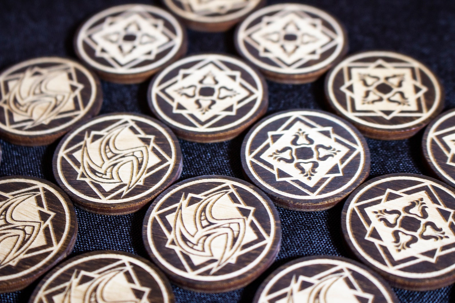 STRATA STRIKE | Arkham Horror LCG Blessed & Cursed Chaos Tokens - Etsy