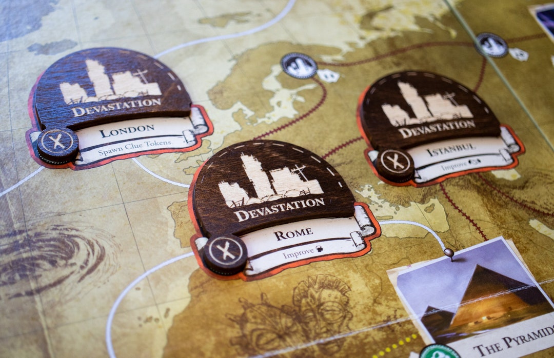 STRATA STRIKE | Eldritch Horror - Set of 9 Devastation Markers | Kona ...