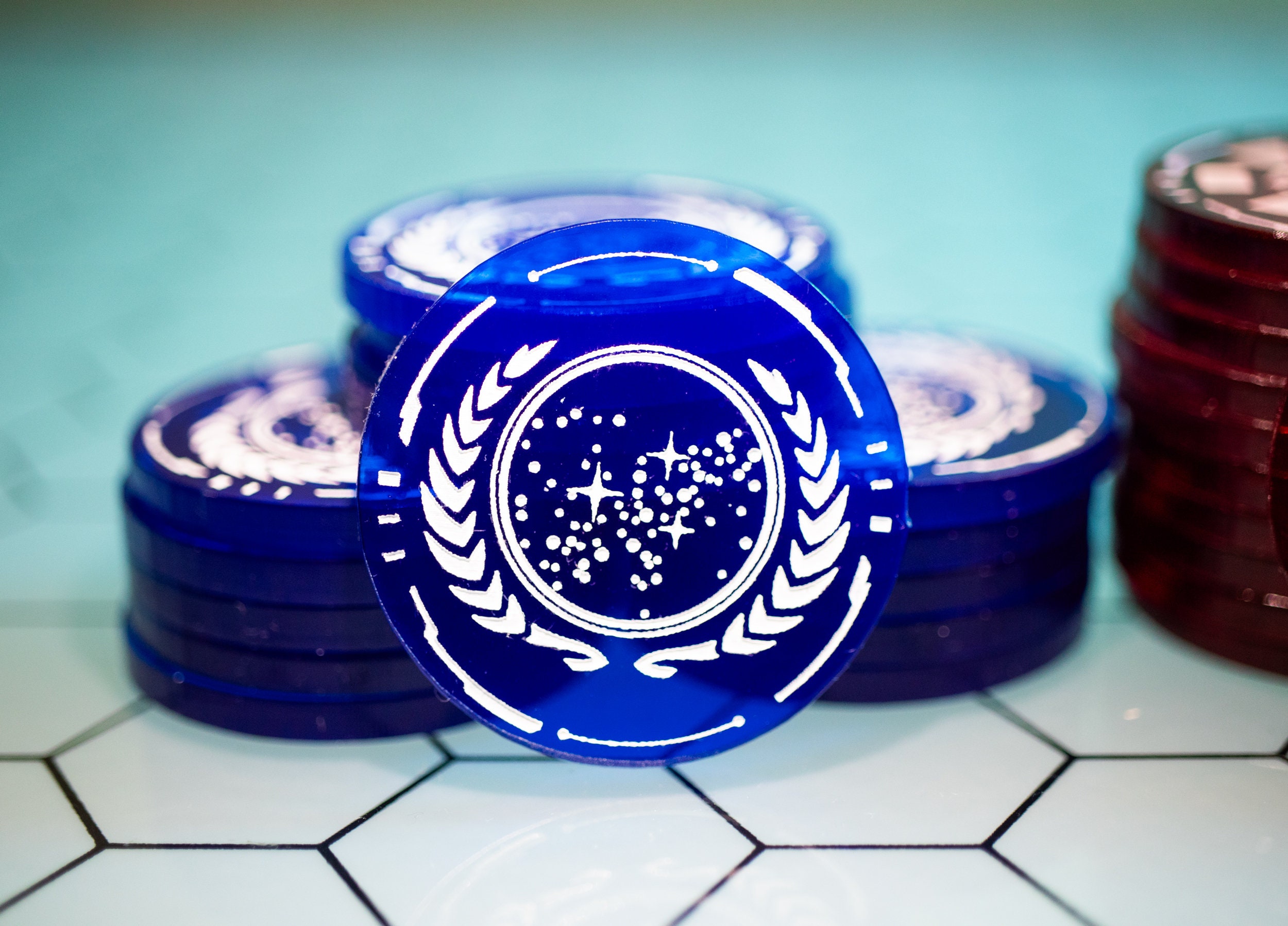 Star Trek Adventures RPG Tokens: Threat, Momentum, Determination (set ...