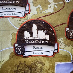 STRATA STRIKE | Eldritch Horror - Set of 9 Devastation Markers | Kona ...