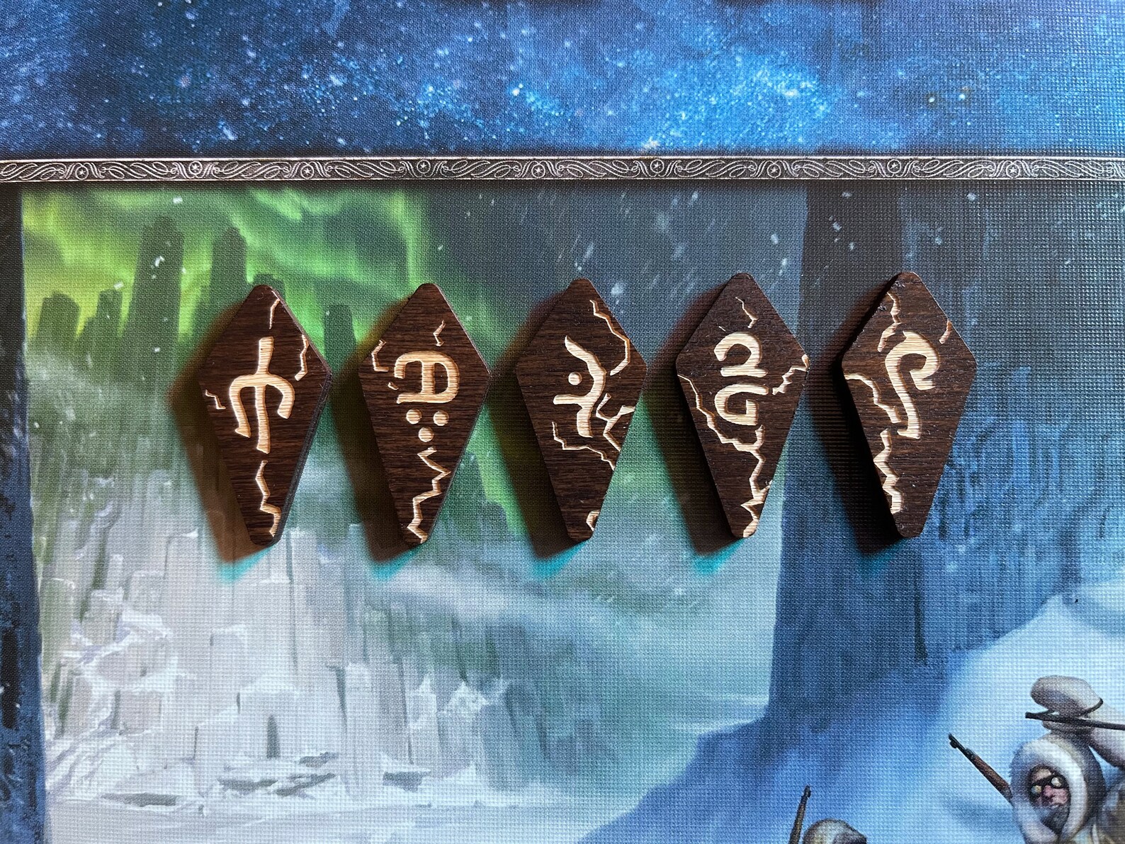 STRATA STRIKE | Arkham Horror LCG - Wooden Seal Token Set - Edge of the ...