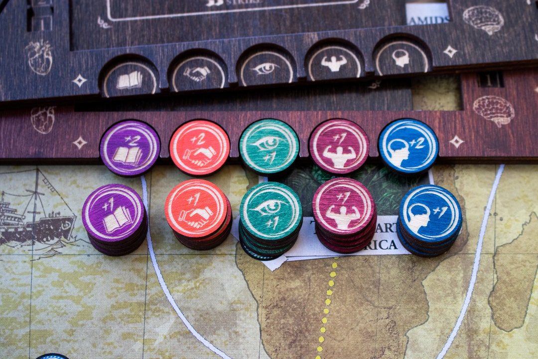 STRATA STRIKE | Eldritch Horror - Arkham Horror 3rd Ed - Wooden Skill ...