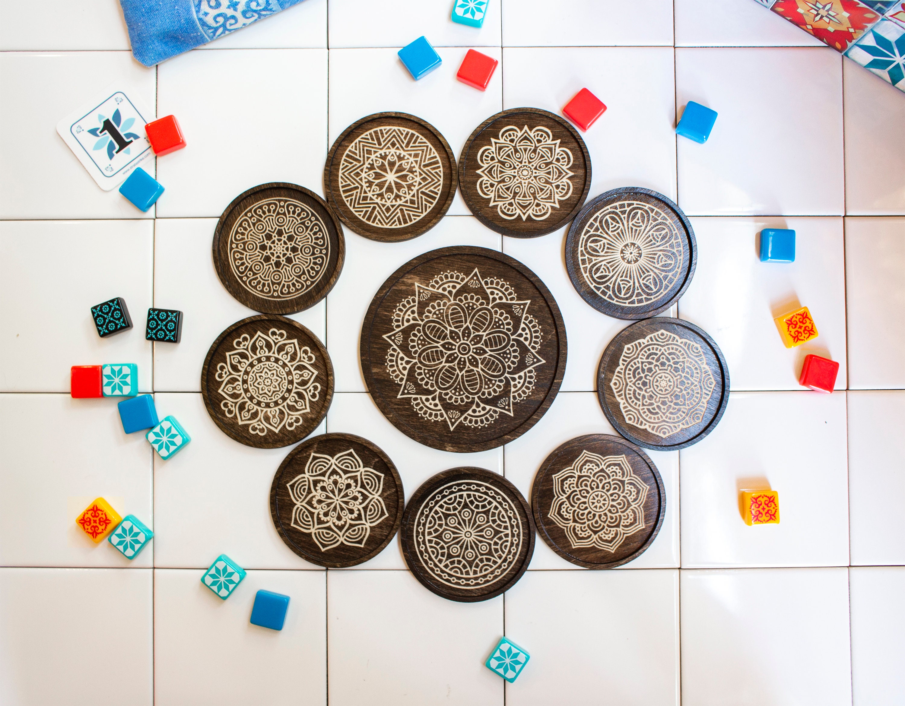 STRATA STRIKE | Azul Tile Holders - Kona Color - Complete Set - Etsy