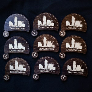 STRATA STRIKE | Eldritch Horror - Set of 9 Devastation Markers | Kona ...