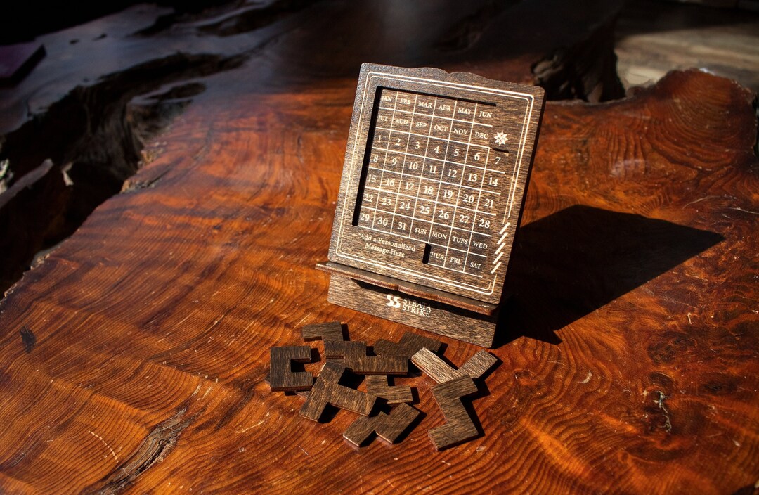 STRATA STRIKE | Wooden Calendar Puzzle - Daily Mindful Exercise - Kona ...