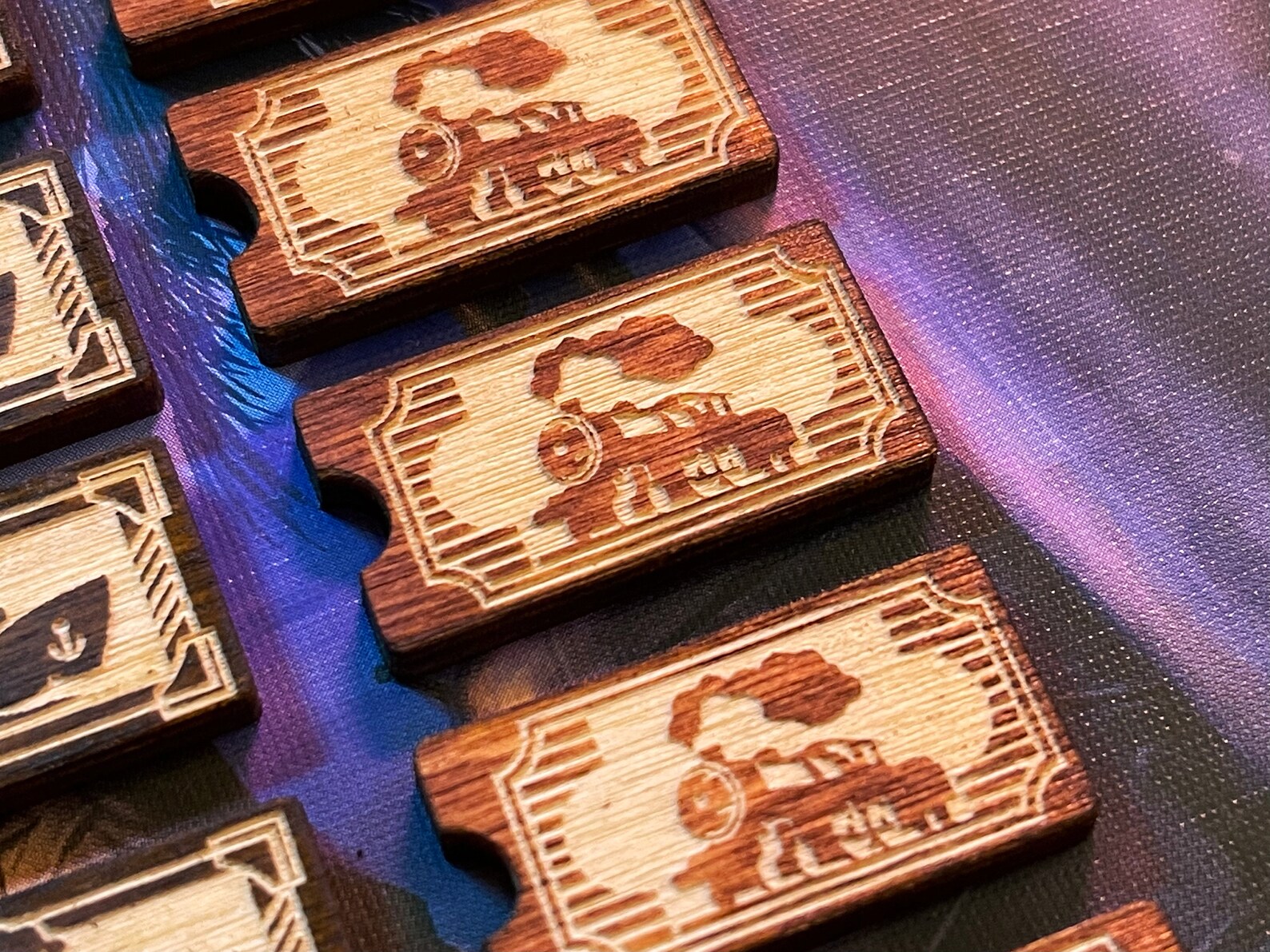 STRATA STRIKE | Eldritch Horror - Wooden Travel Tokens - Ship and Train ...