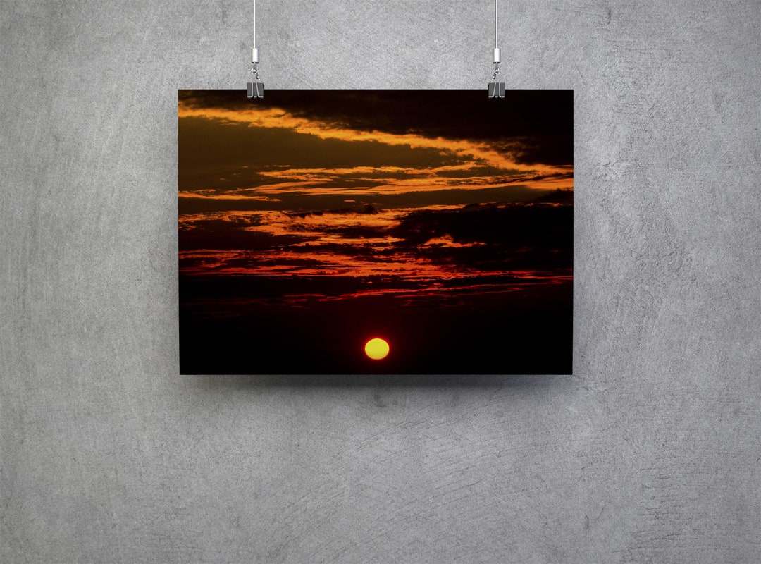Fine Art Photograph of Sunset (or Sunrise!) Gothic Sun - Etsy