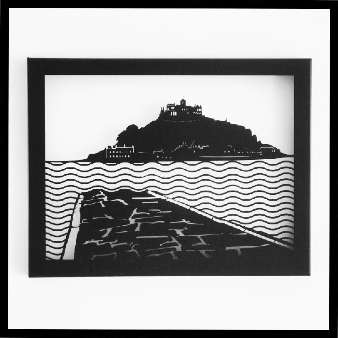 St Michaels Mount Pathway Cornish Laser Designed 3d Art - Etsy