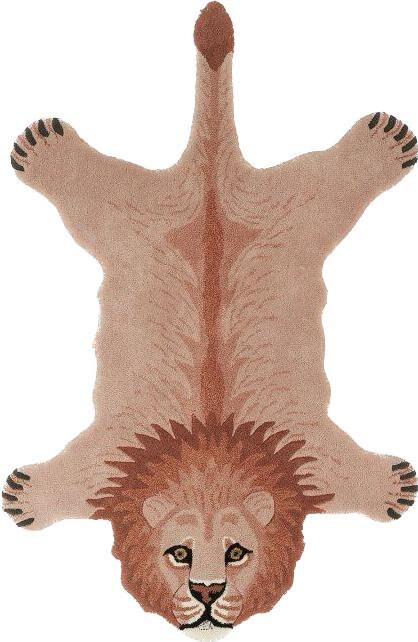 Lion Print Rug 100%wool Handtufted Rug for Home Living Kids - Etsy